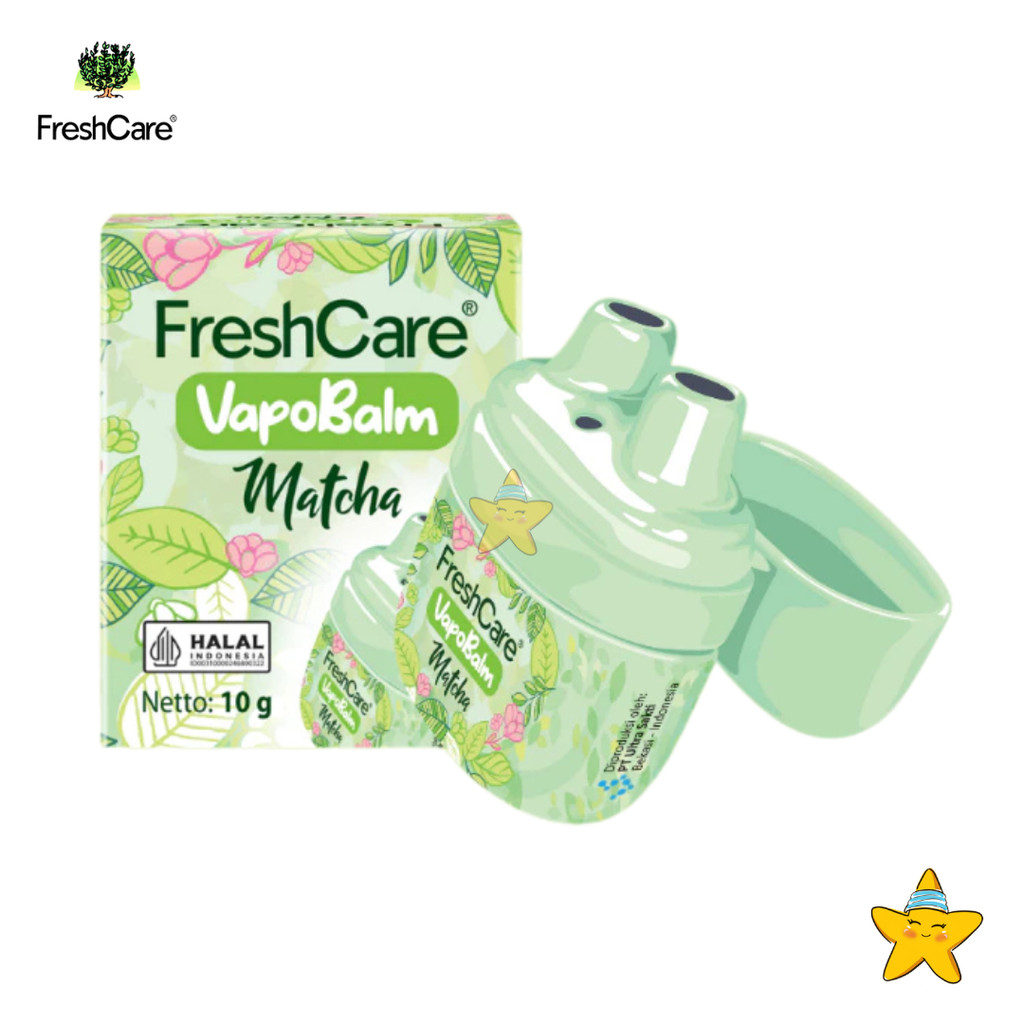 Jual HBK Freshcare Vapobalm Matcha 2in1 Balsem Double Inhaler 10 Gr ...