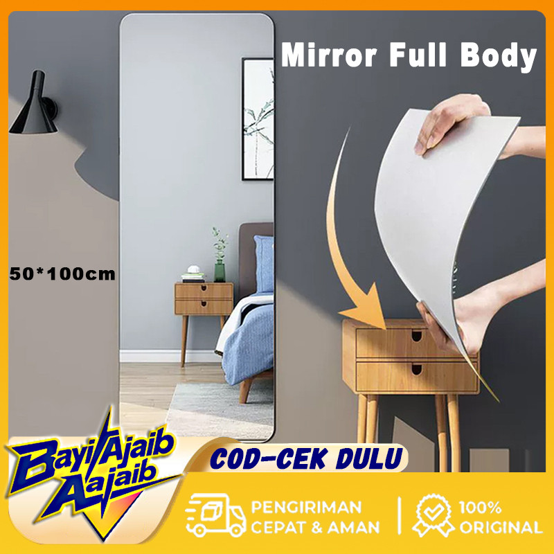 Jual (COD) 50*100CM Sticker kaca cermin /Sticker Tempel / Cermin Tempel ...