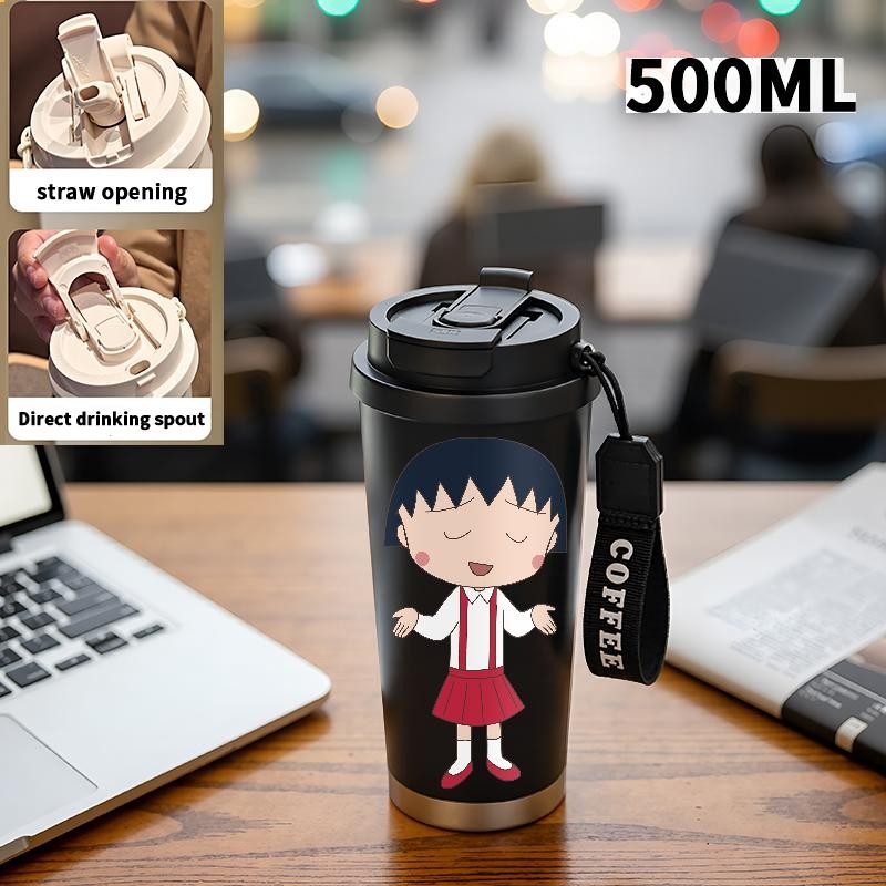 Jual Tumbler Chibi Maruko-chan Sakura Momoko‌ Botol Minum Aesthetic ...