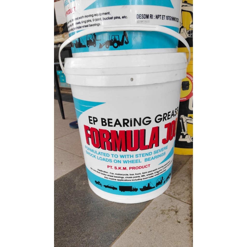 Jual Grease Gemuk Pelumas Formula JOO Stempet Bearing Pail 15 kg ...