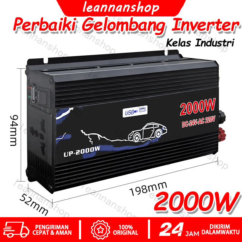 Jual COD Inverter Pure Sine Wave 4000w / 2000W DC 12V 24V 48V to AC220V ...