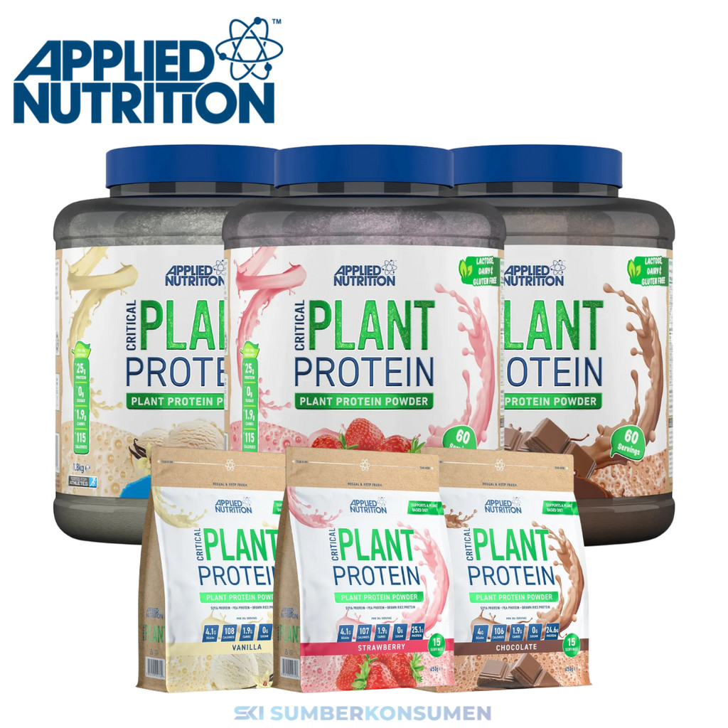 Jual Applied Nutrition Critical Plant Protein Powder / Susu Protein ...