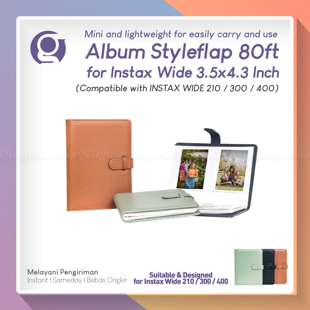 Jual Album Styleflap for Instax Wide 300 400 210 EVO (Binder Foto isi ...