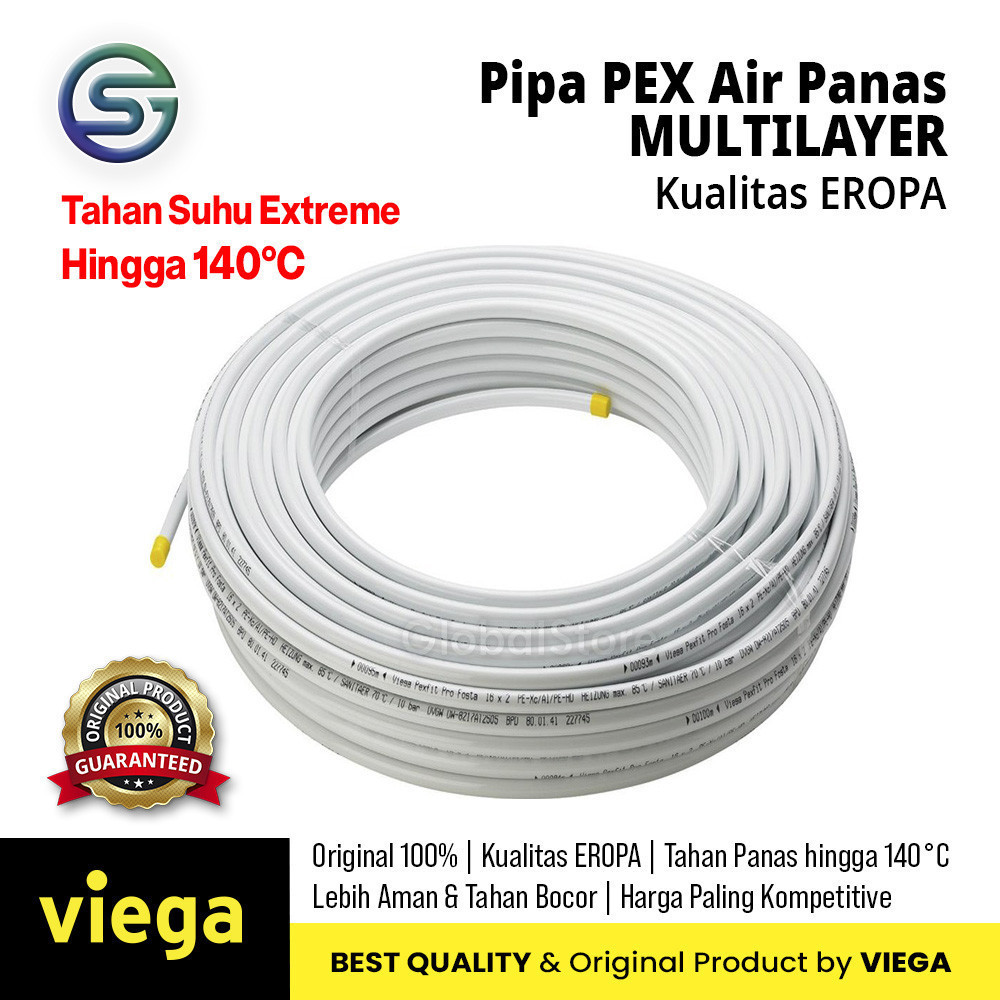 Jual VIEGA PIPA AIR PANAS 1/2" 3/4" 1" MULTILAYER / Selang Fleksibel ...