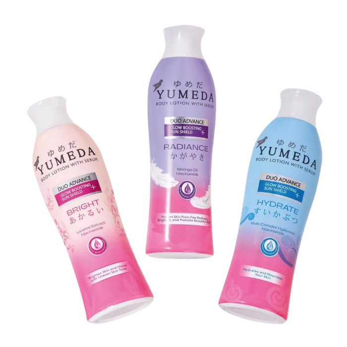 Jual Hand Body Lotion YUMEDA Body Lotion With Serum 180ml Bright ...