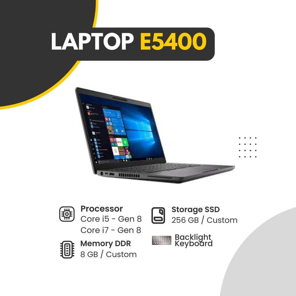 Jual Laptop Dell E5400 | Core i5 / Core i7 | Gen 8 | RAM 8GB / 16GB ...
