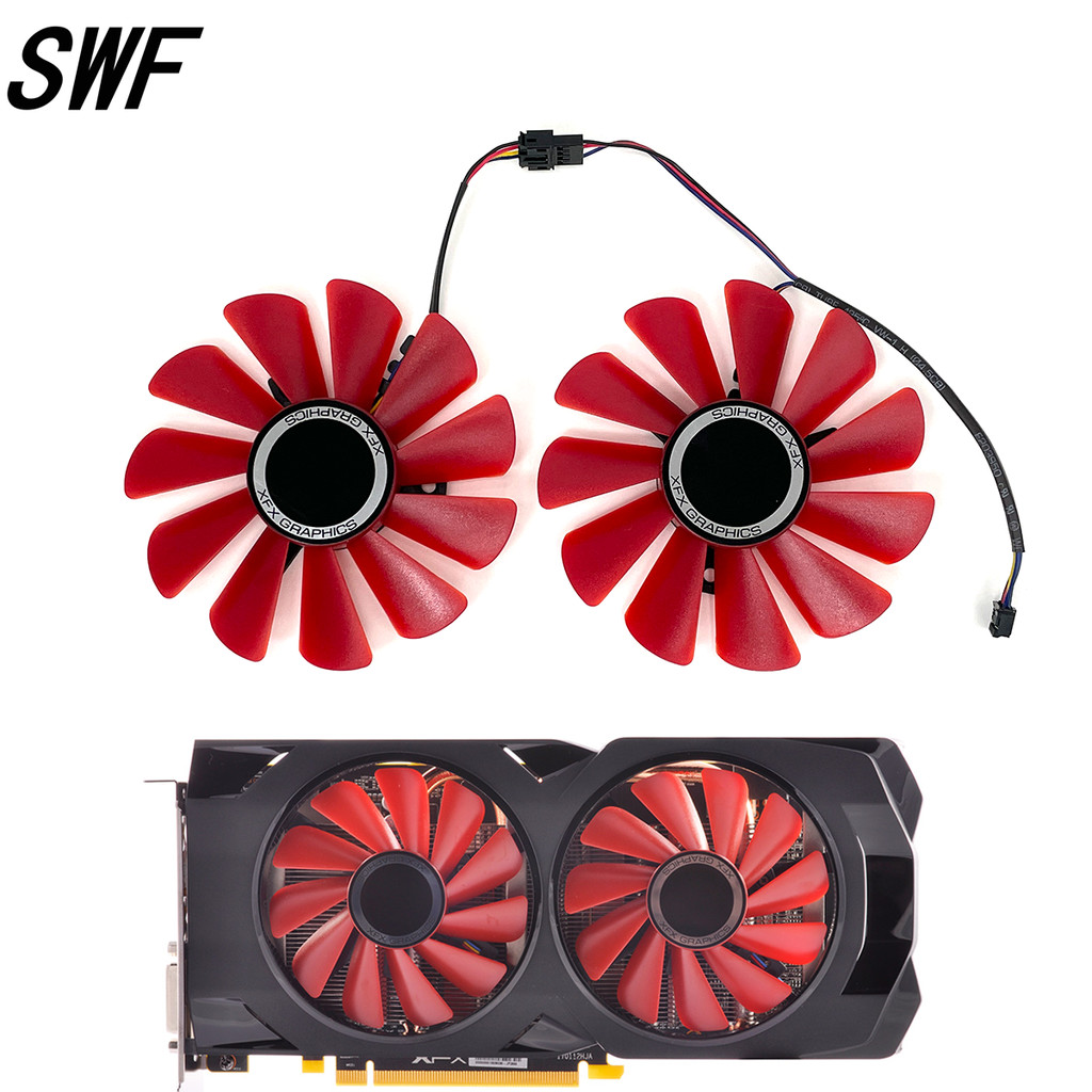 Jual New 85MM RX 570 RX 580 FDC10U12S9-C Cooler Fan For XFX RX570 RS ...