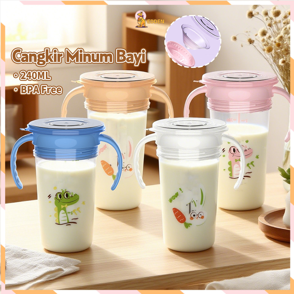 Jual Edden Sippy Training Cup BPA Free Botol Hisap Minuman Air 240ML ...