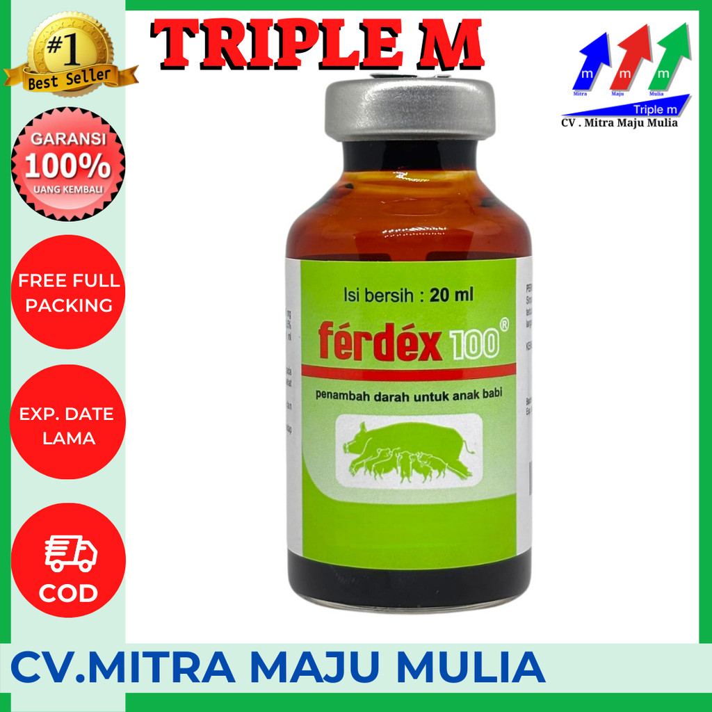 Jual Ferdex 20 ml Inj - Vitamin Penambah Darah Anak Babi Obat Anemia ...