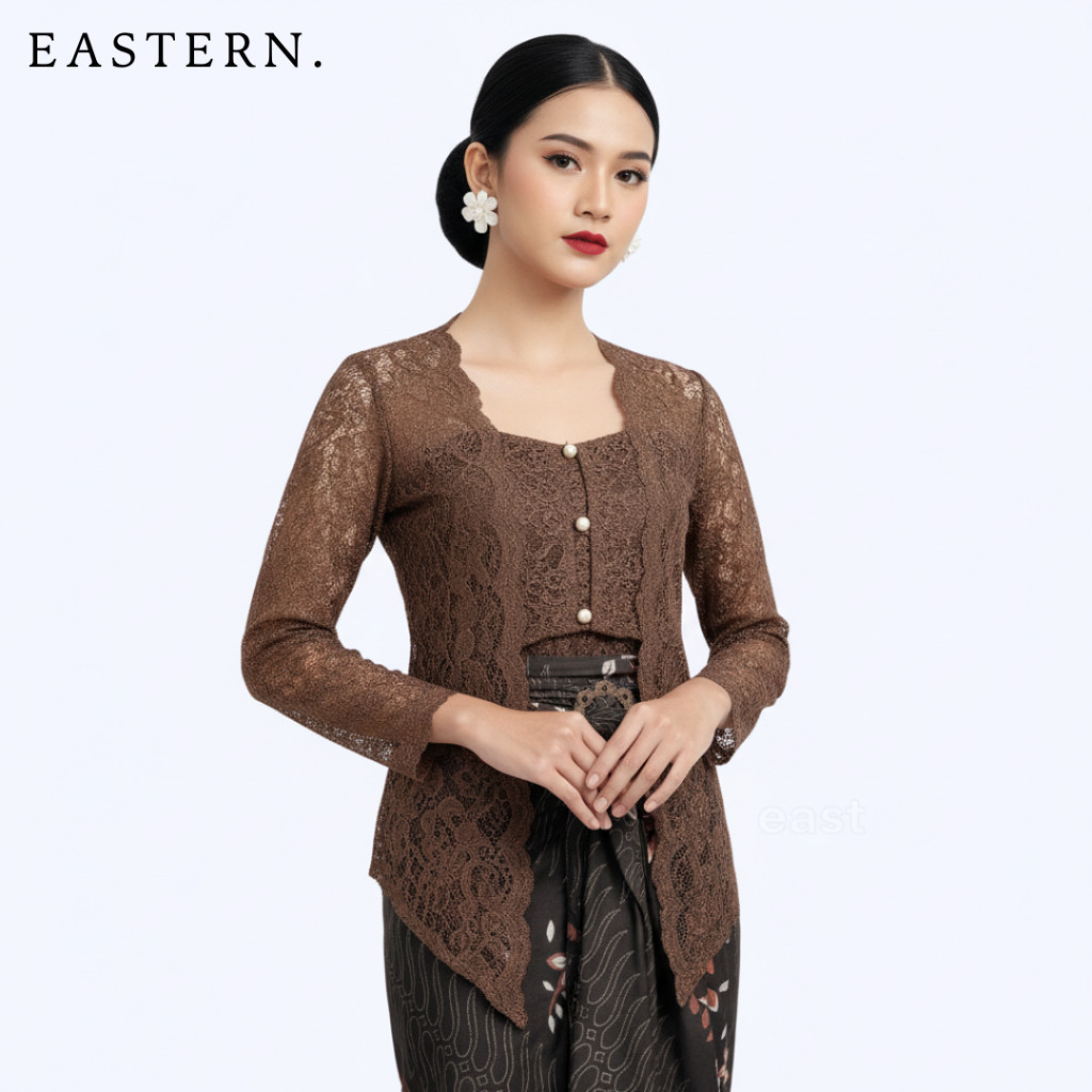 Jual Bundling 5in1 - Kebaya Kutubaru Hagia Brokat Bali Lengan Panjang ...