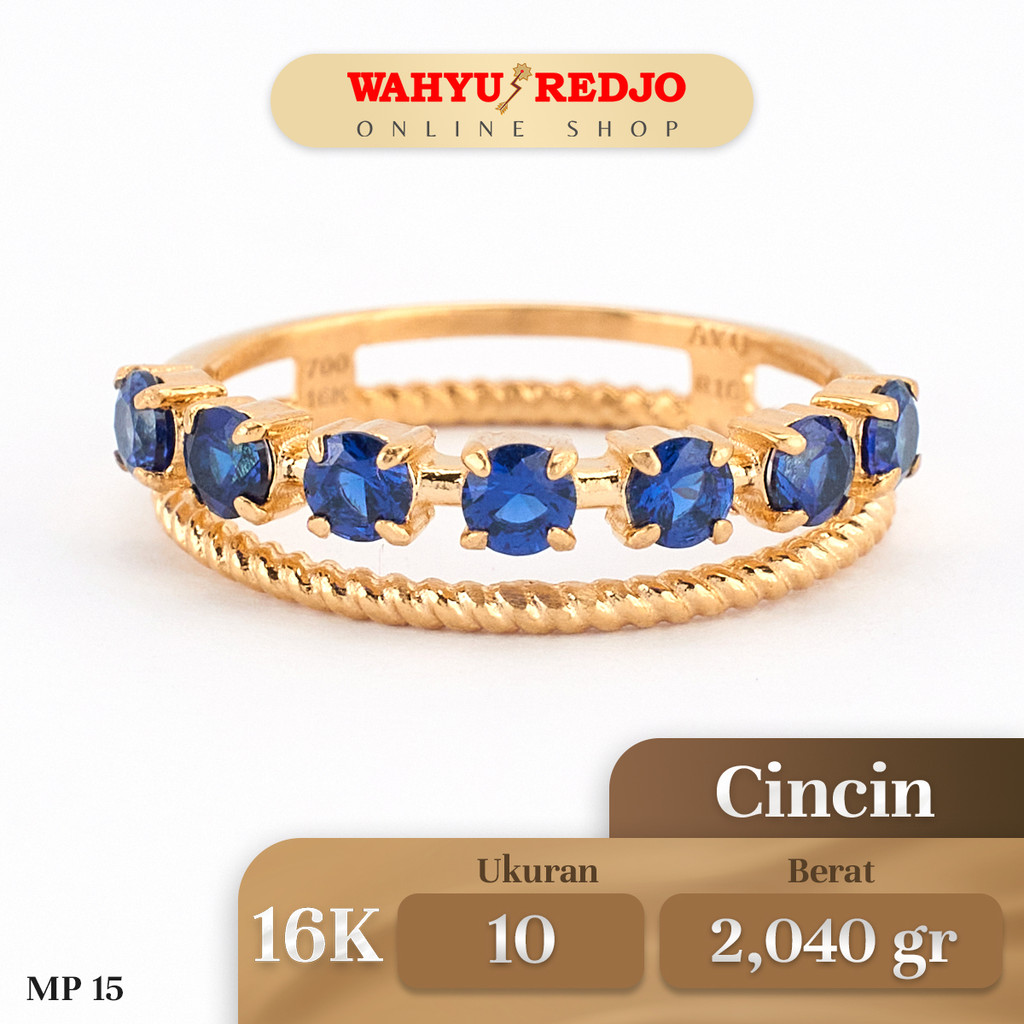 Jual Cincin Emas Kadar 16K Wahyu Redjo CC-16K 28884889PMR | Shopee ...