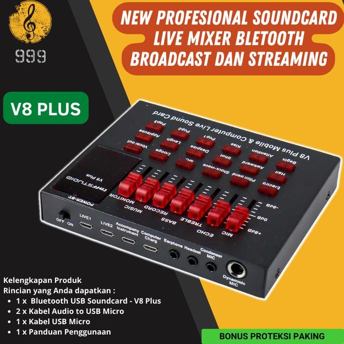 Jual Soundcard v8 plus Soundcard USB Murah Terbaik Untuk Recording ...