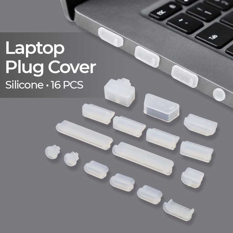 Jual Laptop Dust Plug Cover USB HDMI VGA AUX Silicone 16 PCS - A2 ...