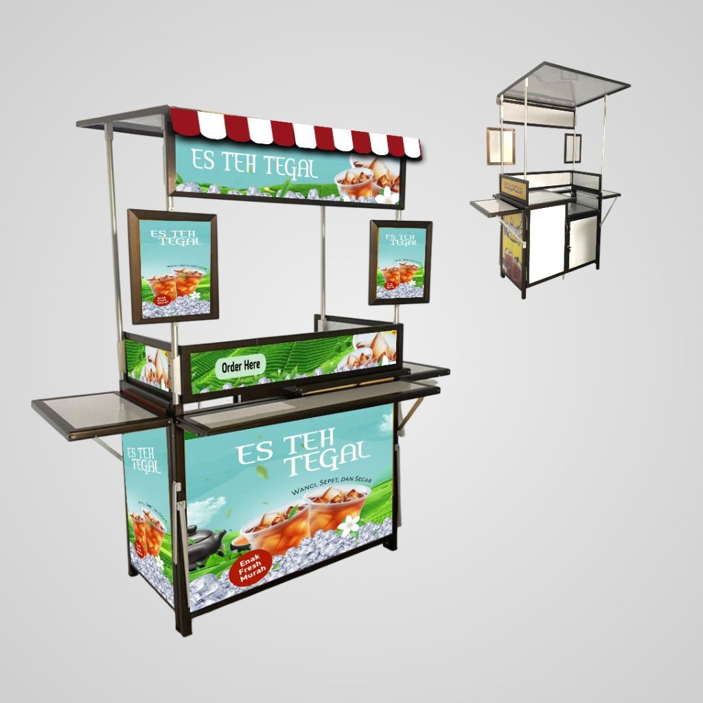 Jual Booth Portable Alumunium / Gerobak Lipat / Meja lipat / Event Desk ...