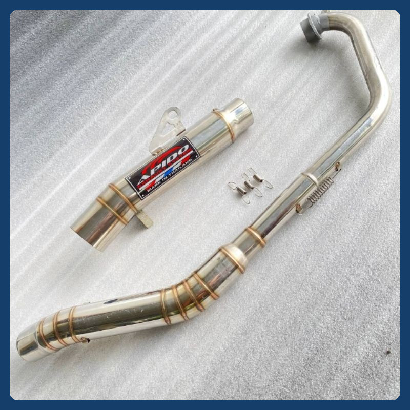 Jual OPEN SPEC APIDO set ellbow pipe inlet 51mm exhaust pipe Muffler ...