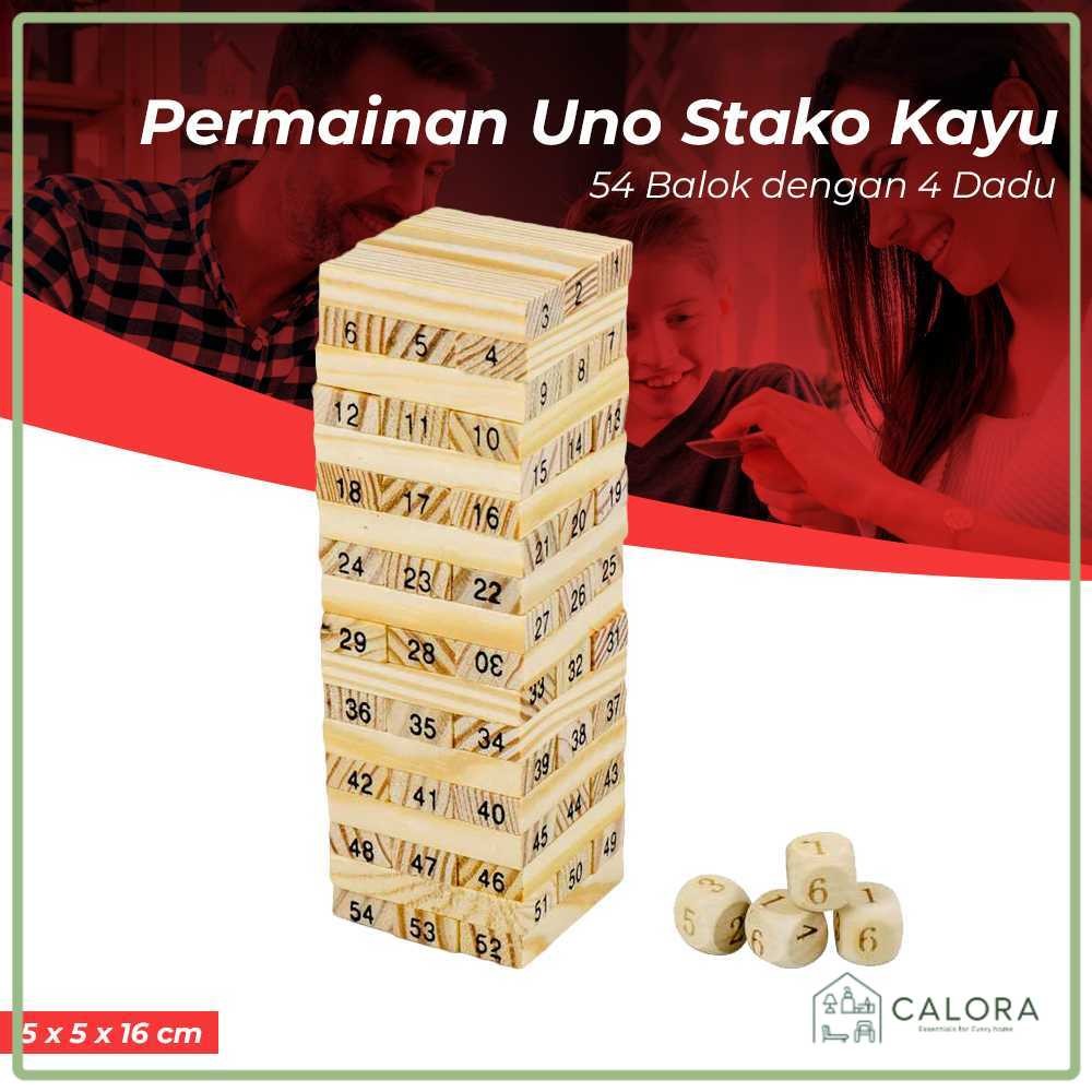 Jual Mainan Uno Stacko Kayu 54 Balok dengan 4 Dadu Game Edukatif Anak ...