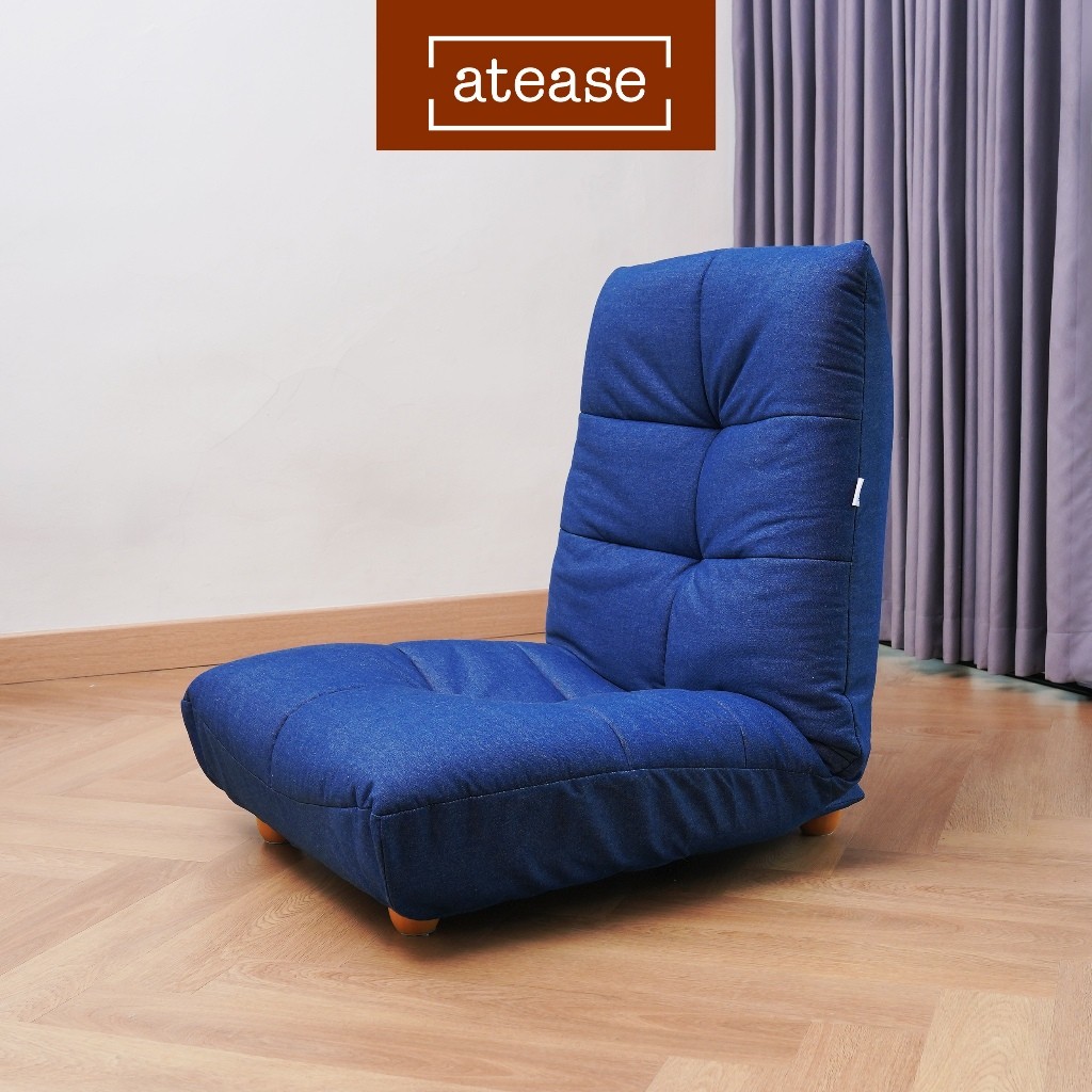 Jual atease Prim 1P Denim Blue by INOAC - Sofa Lantai Lipat Recliner ...