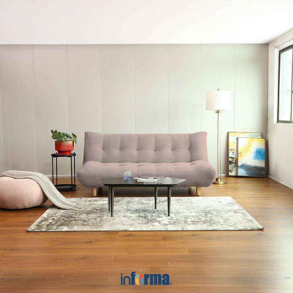 Jual Informa Nordia Siv Sofa Bed Fabric - Cokelat Muda Sofa Lipat ...