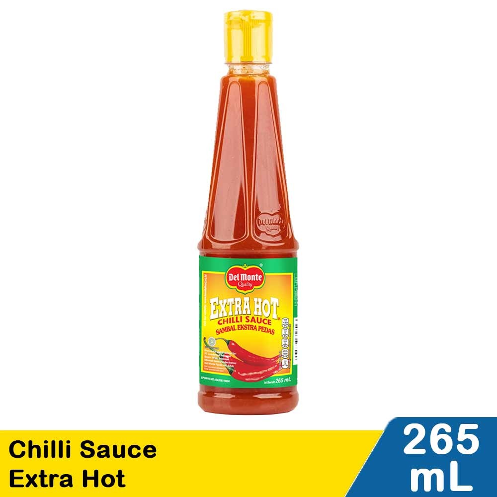 Jual DELMONTE CHILLI SAUCE EXTRA HOT 270/265mL | Shopee Indonesia