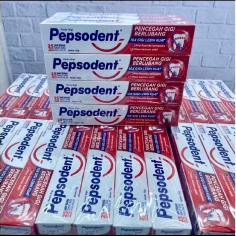 Jual 6Pcs Pepsodent 75gr Pasta Gigi Pepsodent Merah Putih / | Shopee ...
