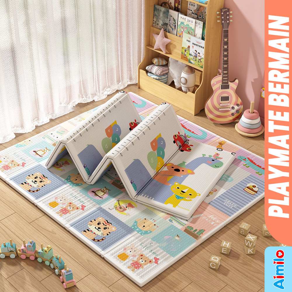 Jual Aimilo - Playmate Bayi 180x200cm Matras Bermain Anak Tebal Playmat ...