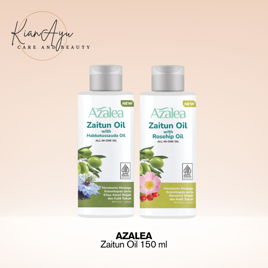 Jual KianAyu* Azalea Zaitun Oil with Habbatussaudah Oil & Zaitun Oil with Rosehip Oil - 150 ml ...
