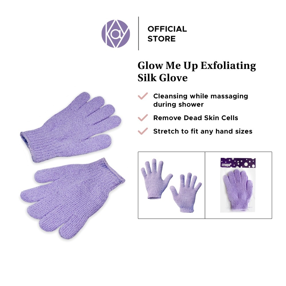 Jual Kay Beauty Exfoliating Bath Glove Purple / Sarung Tangan Mandi ...