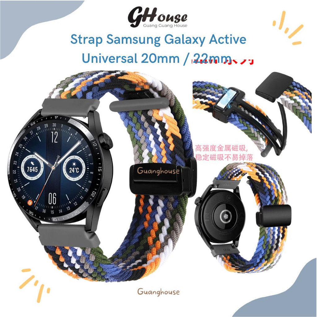 Jual Strap Aolon Curve / GTR / GTS /GTR 3 / Huawei Watch GT 5/4 Nylon ...