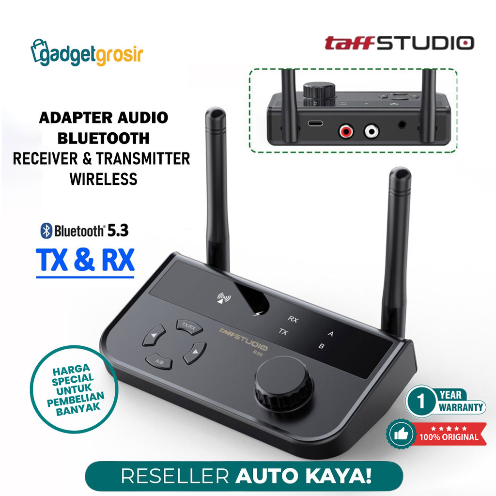 Jual TaffSTUDIO Adaptor Audio Bluetooth 2in1 Receiver Transmitter ...