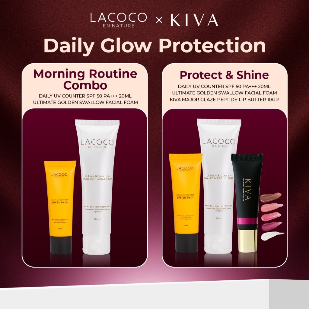 Jual [LACOCO X KIVA] Lip Butter UV Protection Lip Glazed Tint Color Touch Up Makeup Melembapkan ...