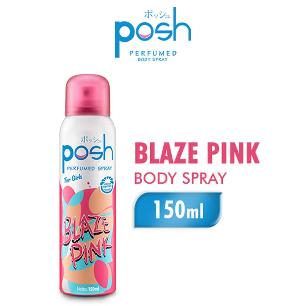 Jual POSH BODY SPRAY PERFUMED BLAZE PINK 150mL | Shopee Indonesia