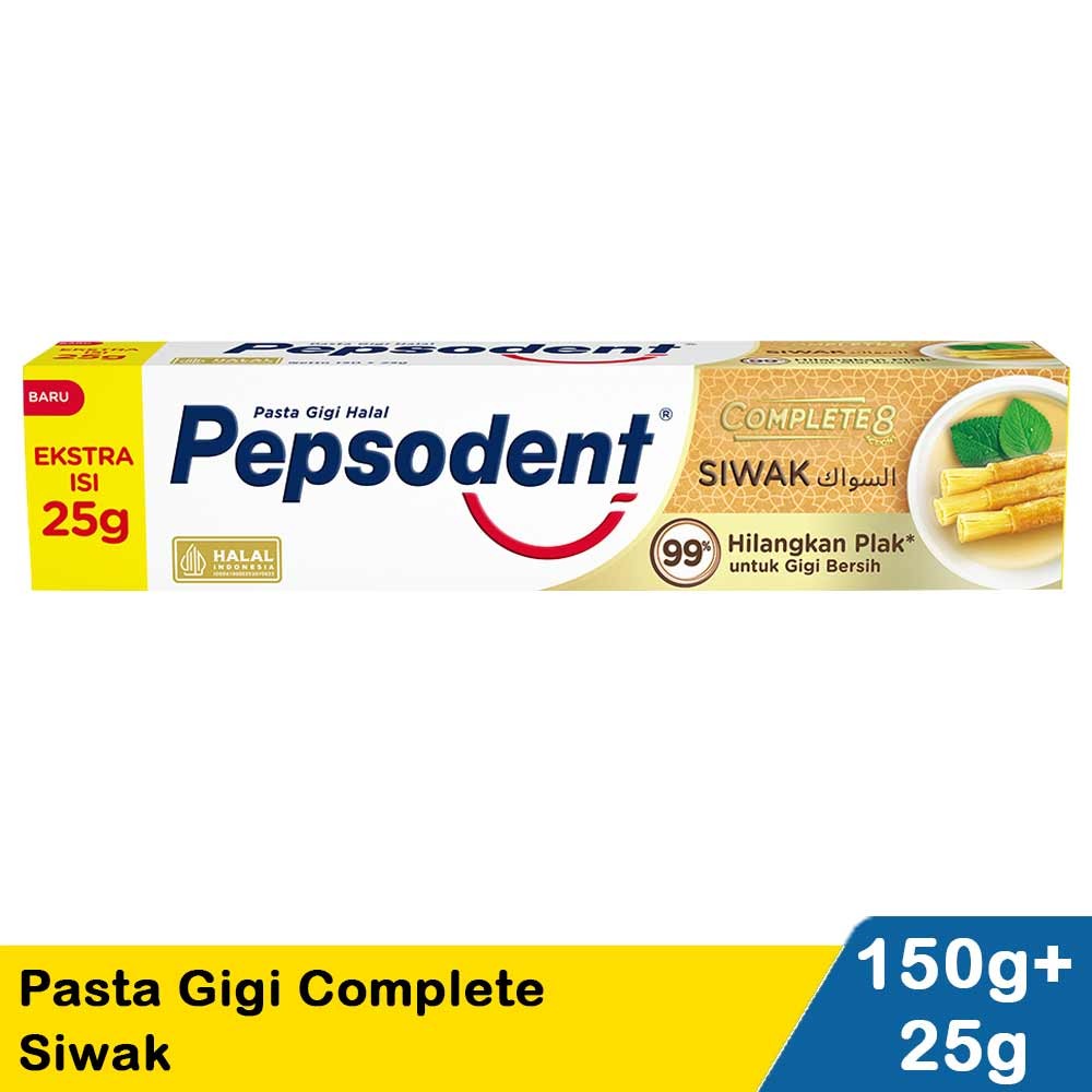 Jual PEPSODENT PASTA GIGI COMPLETE SIWAK 150+25g | Shopee Indonesia