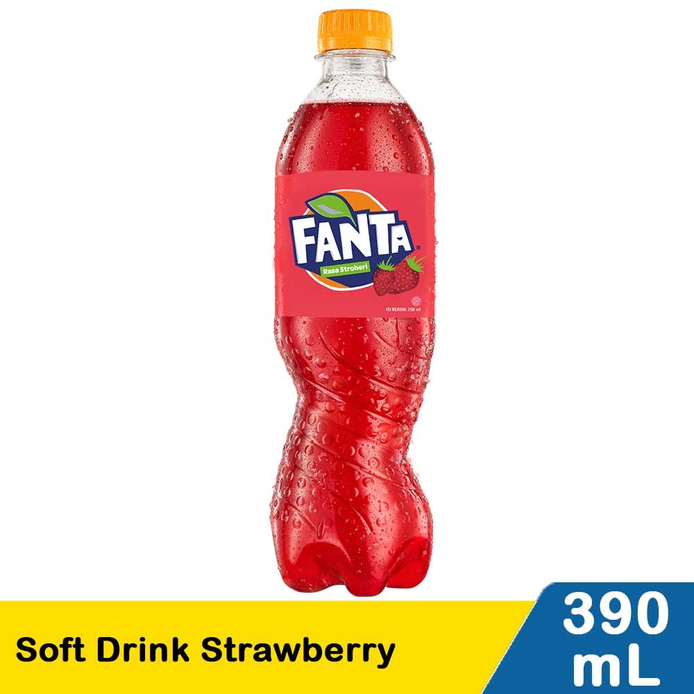 Jual FANTA SOFT DRINK STRAWBERRY 390mL | Shopee Indonesia