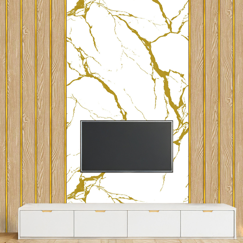 Jual tempelan tembok dekorasi dinding PVC Self Adhesive 45cm x 6M Motif ...