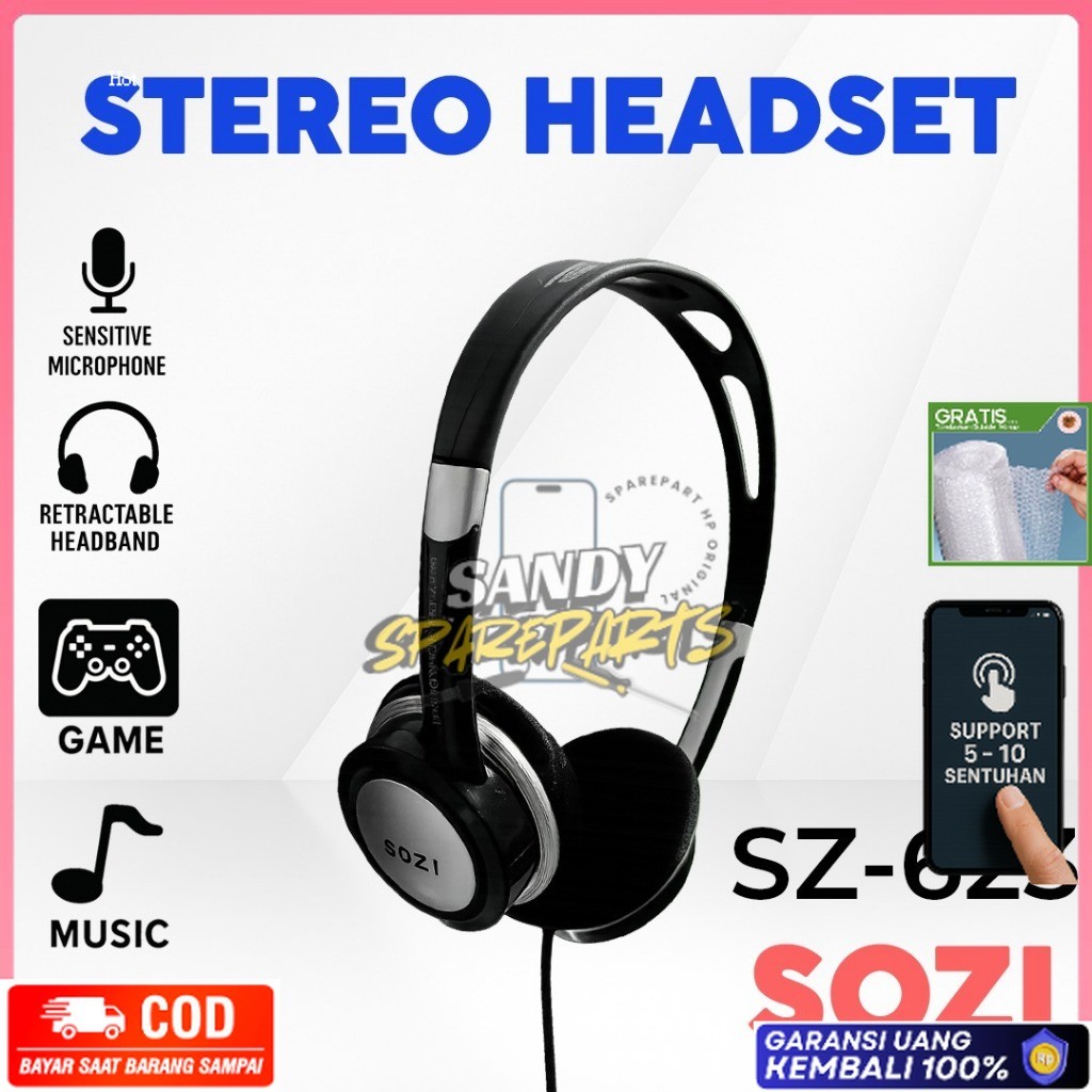 Jual GARANSI HEADSET HANDSFREE EARPHONE KABEL BANDO DJ AUDIO STEREO ...