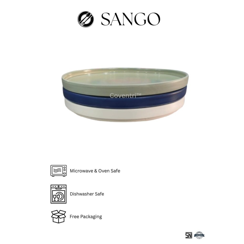 Jual Piring 26cm Sango Stoneware Coventry Stackable Short Plate Color ...