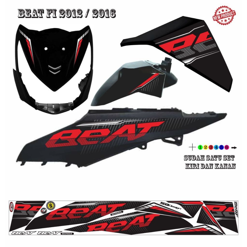 Jual STIKER MOTIF STIKER BEAT 2013 STRIPING KEREN MOTOR BEAT FI 2014 ...
