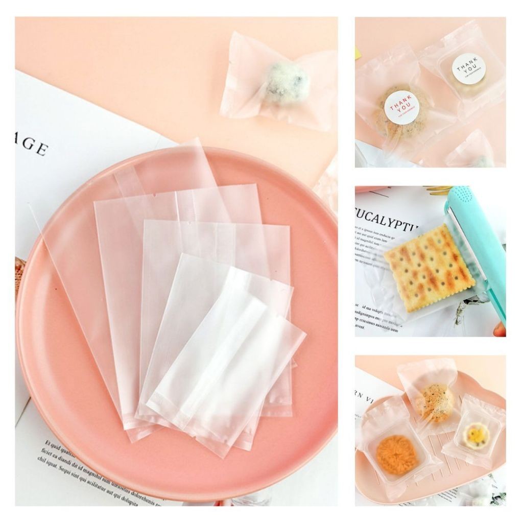 Jual [isi100pcs] Plastik Cookies TANPA LEM Mooncake Nastar Dove Polos ...