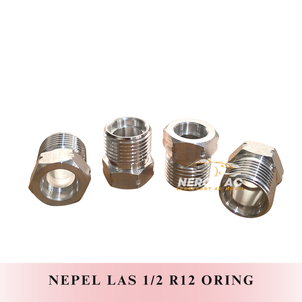 Jual NEPEL LAS 1/2 R12 ORING ALUMINIUM ASLI BERKUALITAS | Shopee Indonesia
