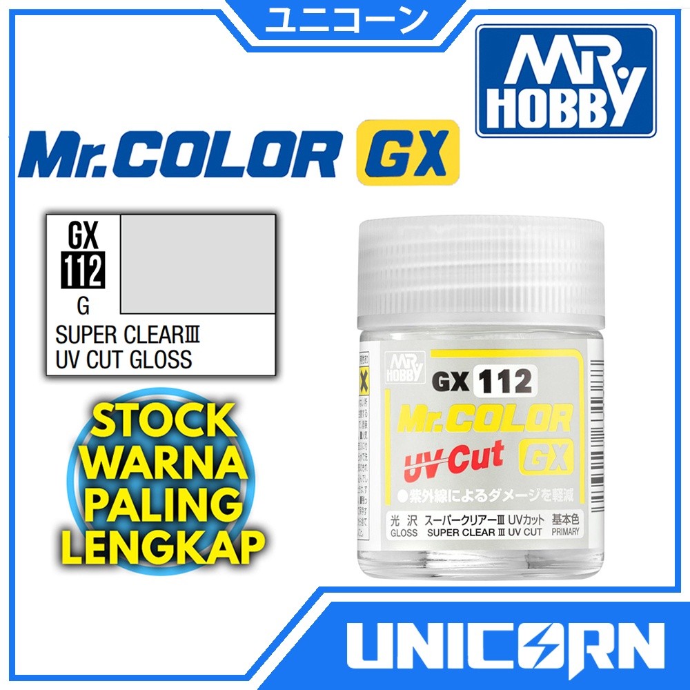Jual Mr Color GX112 Super Clear III UV Cut Gloss / Mr Hobby Cat ...