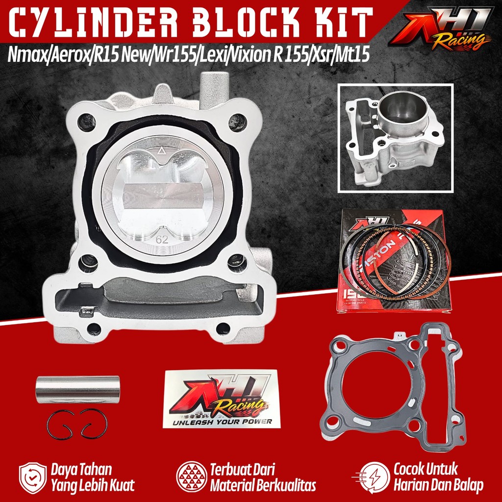 Jual BORING BLOCK BLOK SEHER BORE UP NMAX AEROX WR 155 R15 V3 V4 VVA ...