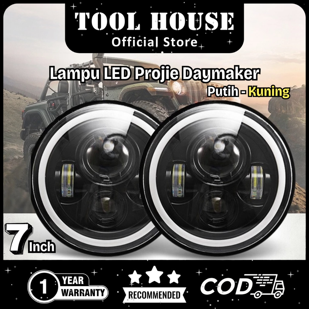 Jual Tool House [Garansi Toko 1 Tahun] Lampu LED Projie Daymaker Putih ...