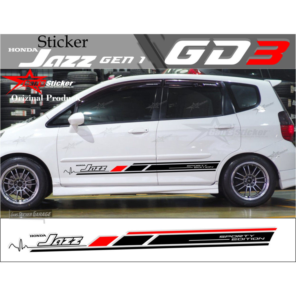 Jual GNSticker sticker honda jazz ge 3 sticker pintu honda jazz ...