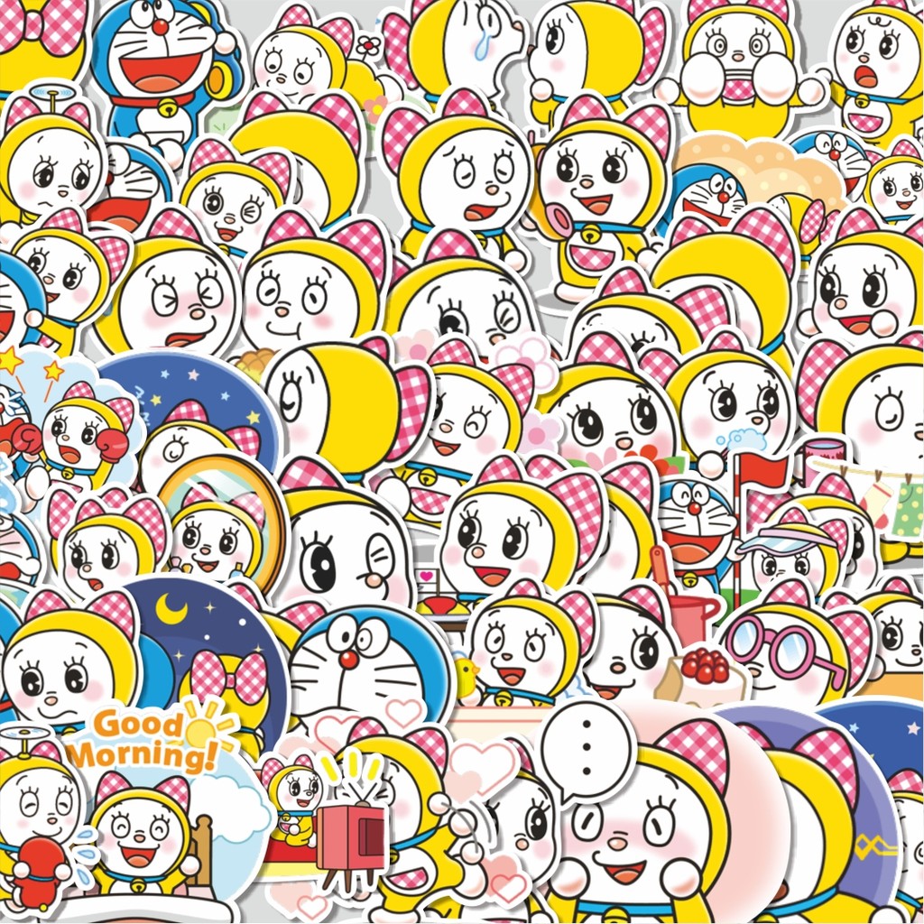 Jual Stiker Cutting Pack Stiker Dorami Doraemon Sister Isi 100Pcs ...