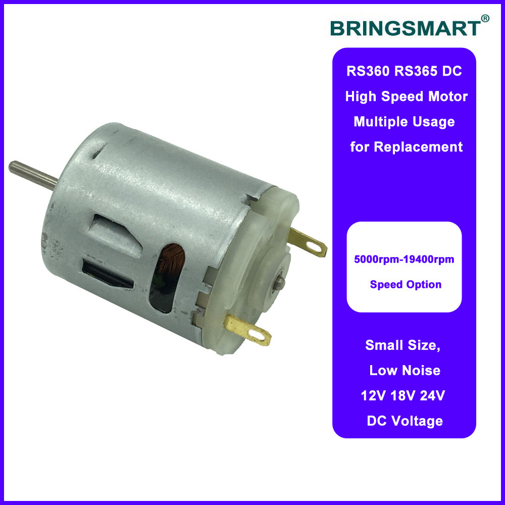 Jual BringSmart 12v 18v 24v High Speed DC Motor RS 360 365 small ...