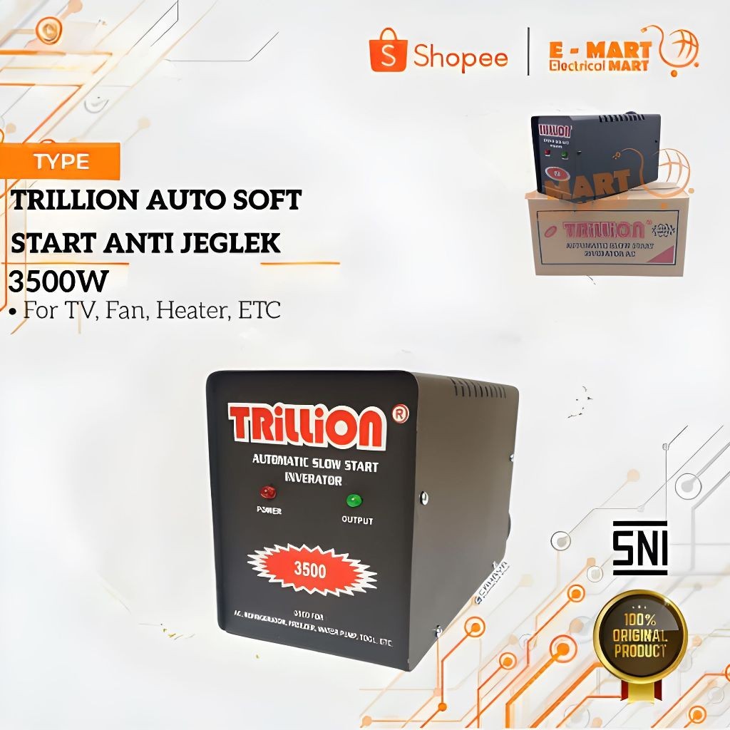 Jual Auto Soft Start Anti Jeglek 3500W Penghemat Listrik TRILLION ...