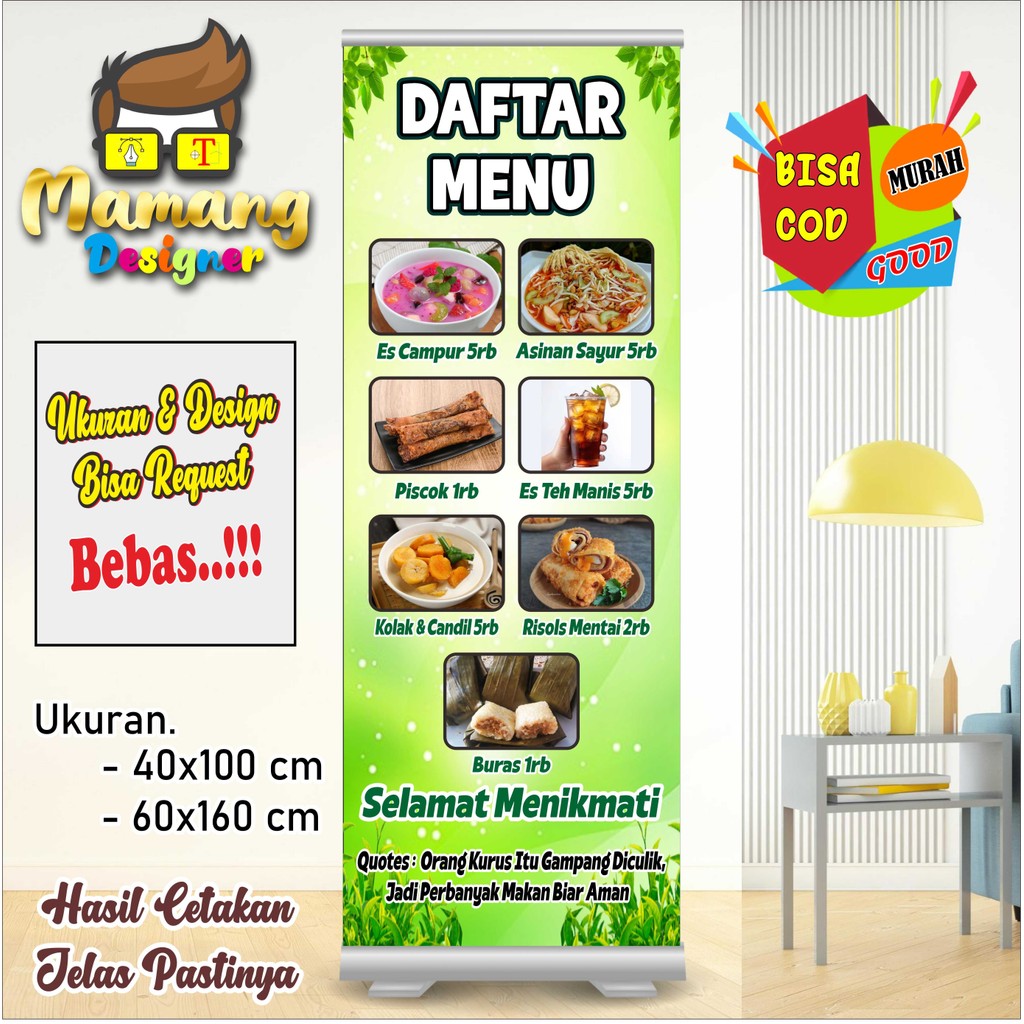 Jual Banner Makanan Menu Terlengkap & Harga Terbaru Juni 2026 | Shopee ...