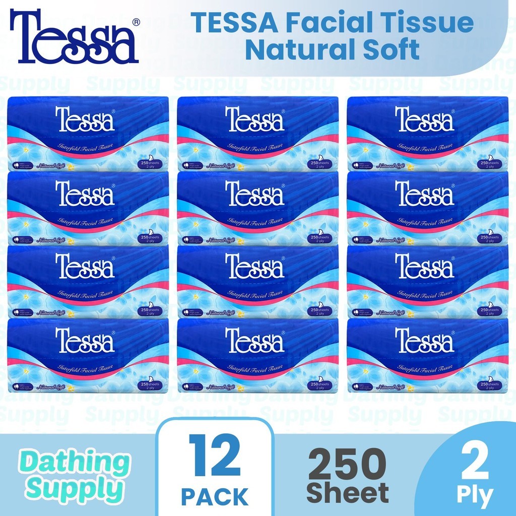 Jual SIXSHOP ( 12 PACK ) Tissue Tessa Interfold Facial Tisue Isi 250 ...