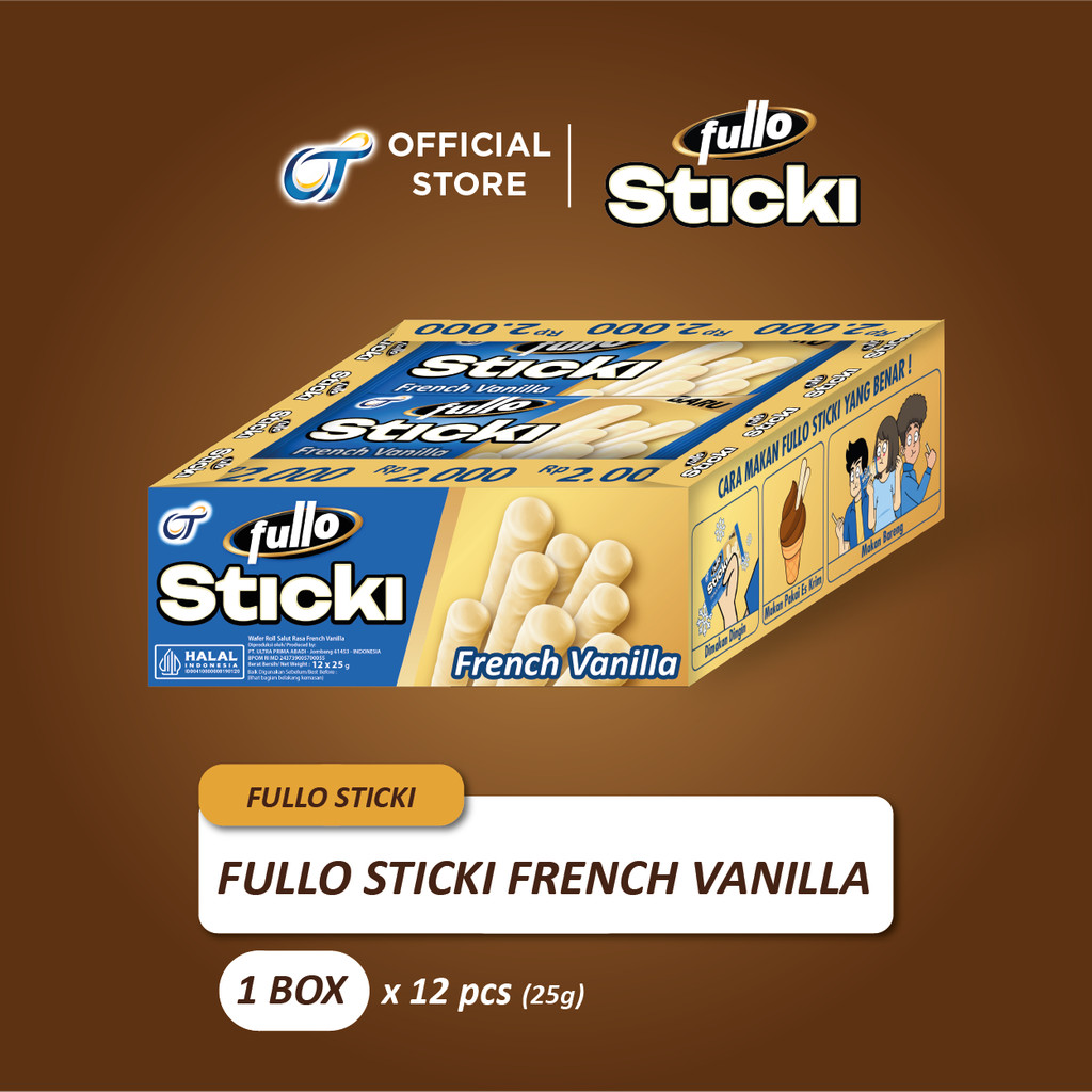 Jual Fullo Sticki Vanilla [1 Box isi 12 Pcs] | Shopee Indonesia