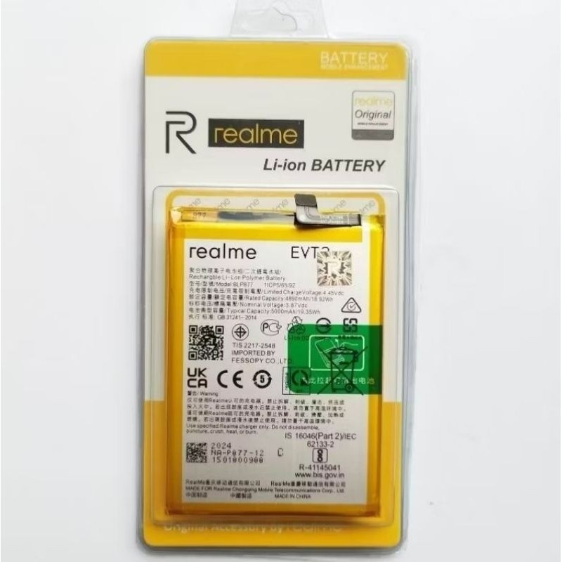 Jual Batre Realme Note 50 RMX3834 oryginal 100% Model Batrei Battery ...